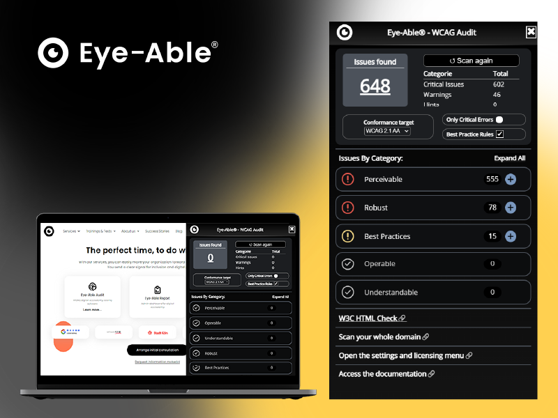 Eye-Able® Dashboard
